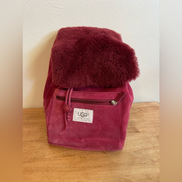 UGG | Bags | Ugg Shearling Suede Backpack | Poshmark